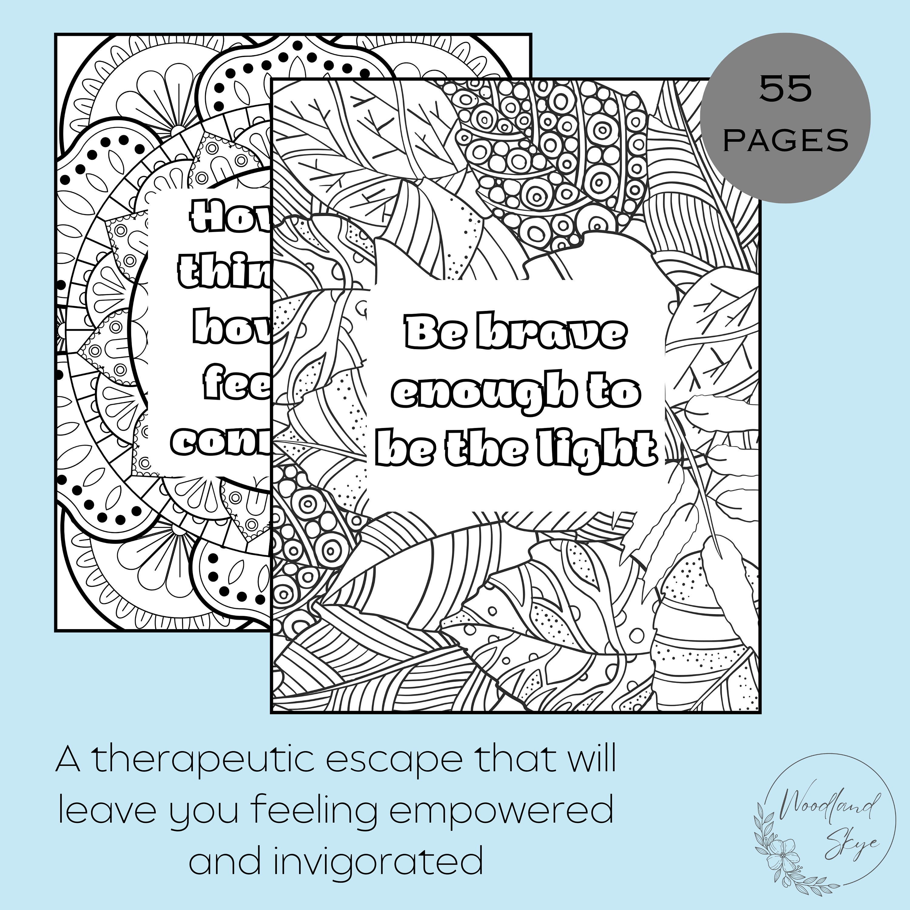 Mindful Manifestation Coloring Book - Etsy