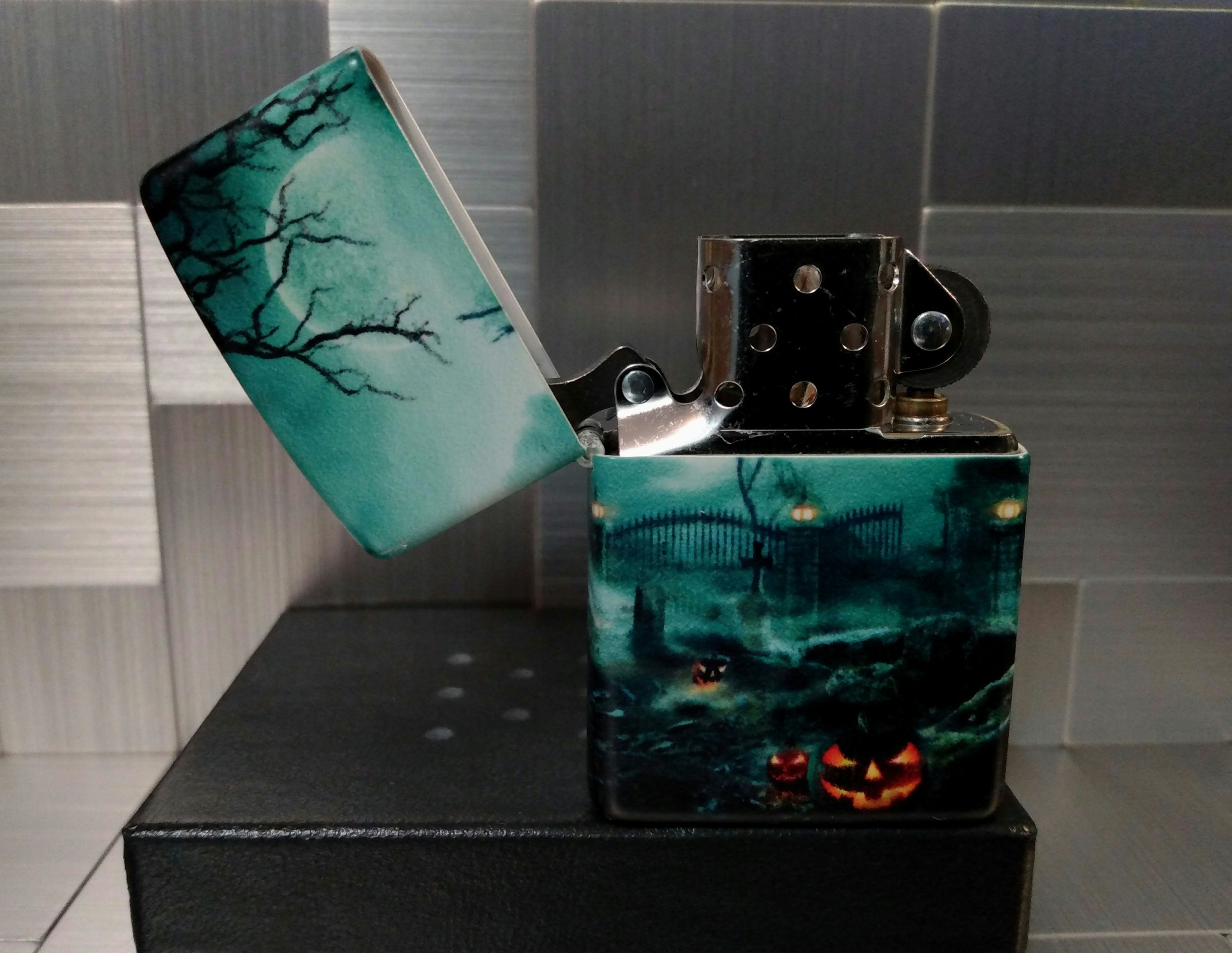 Zippo 540 Wrap Around Design Cemetery Horror Goth Halloween - Etsy