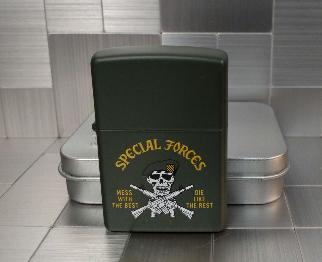 Zippo Special Forces Vintage Green Matte - Etsy