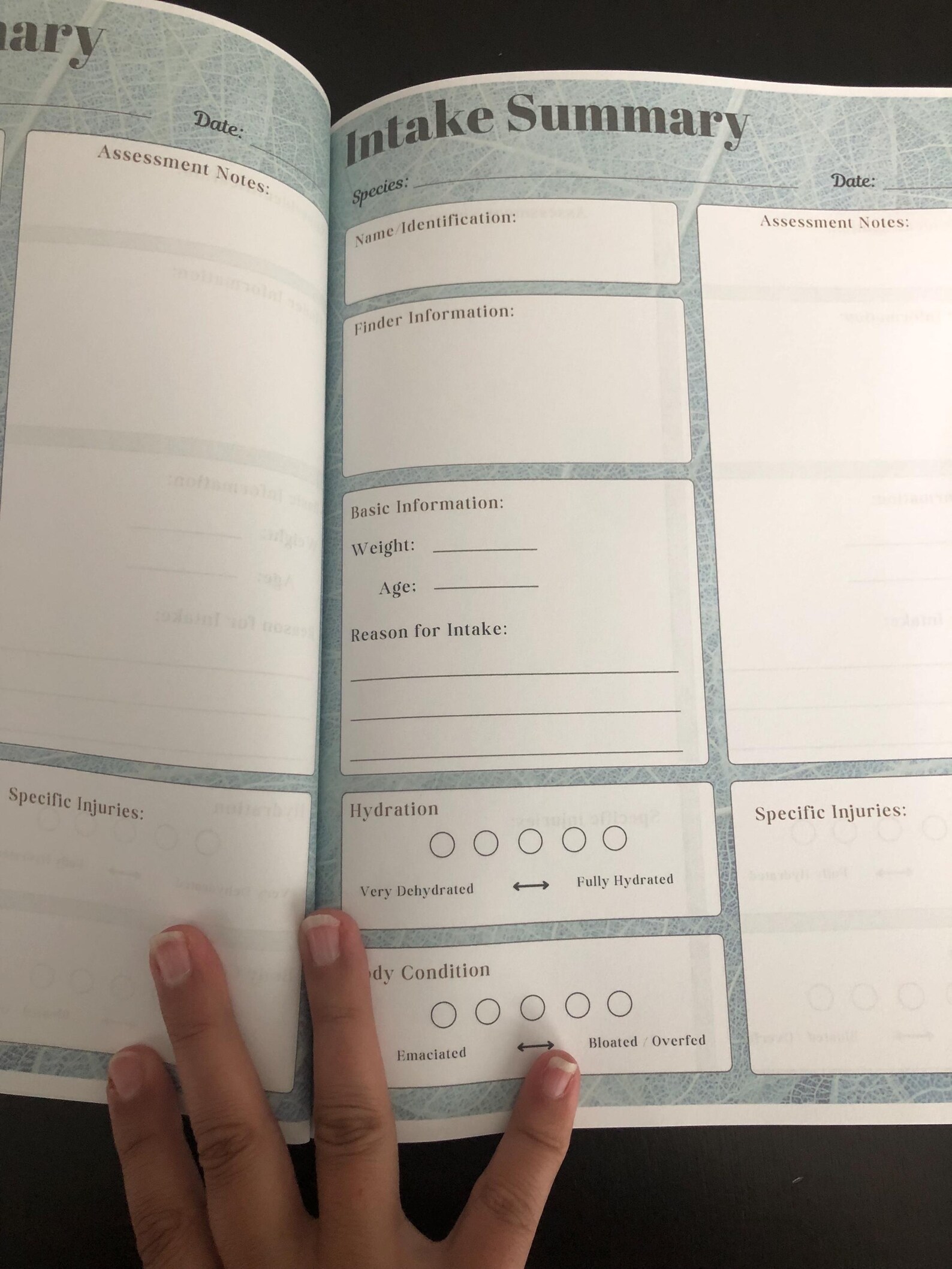 Wildlife Rehabilitation Log Book - Journal for Tracking and Rehab ...