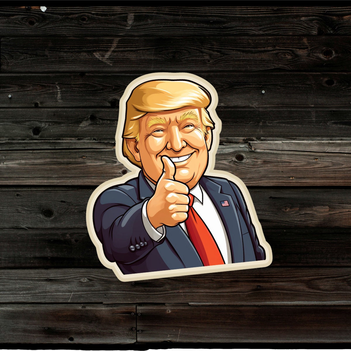 Donald Trump Thumbs up Vinyl Sticker - Etsy