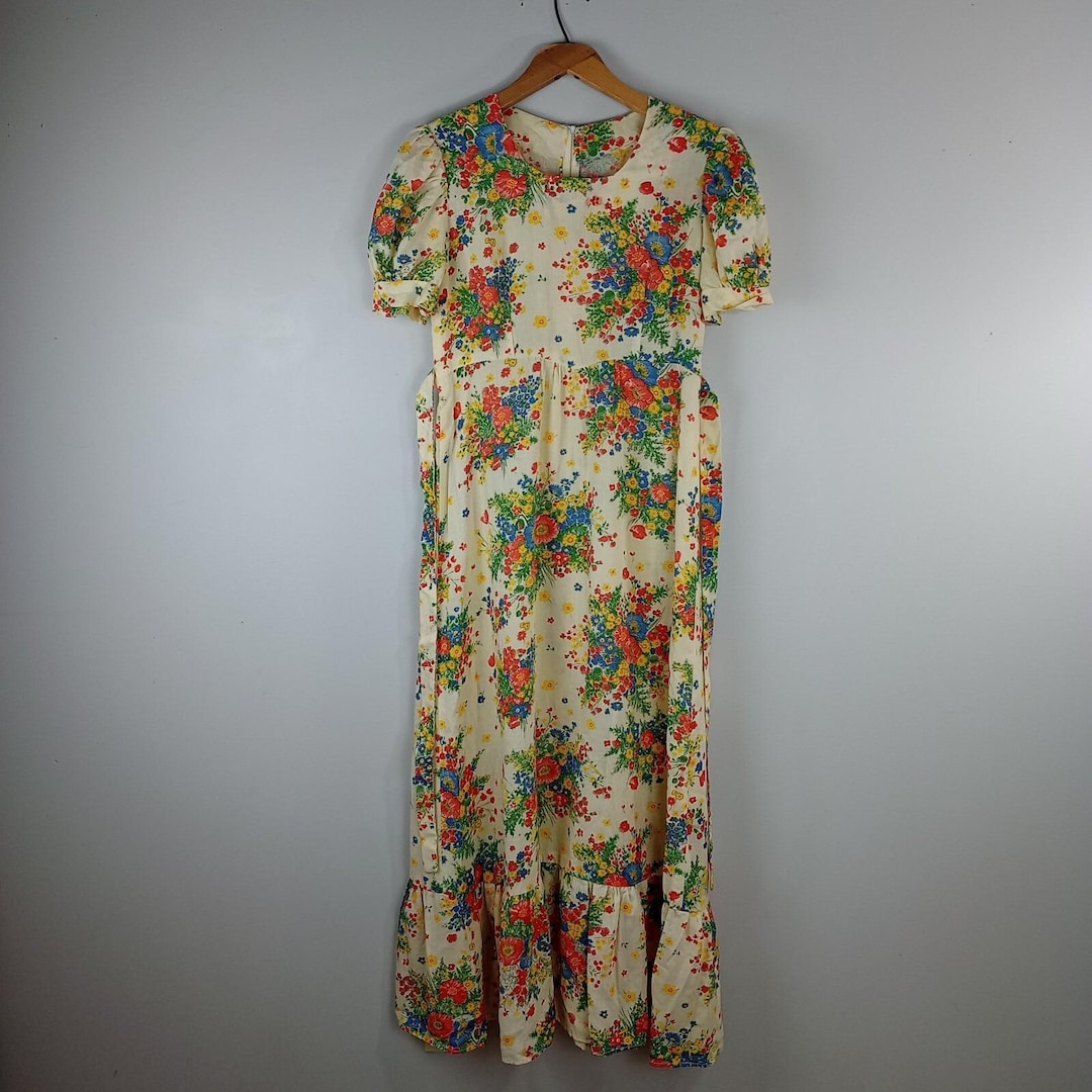 Handmade Cottage Trad Wife Homestead Prairie Dress With Matching Bonnet ...