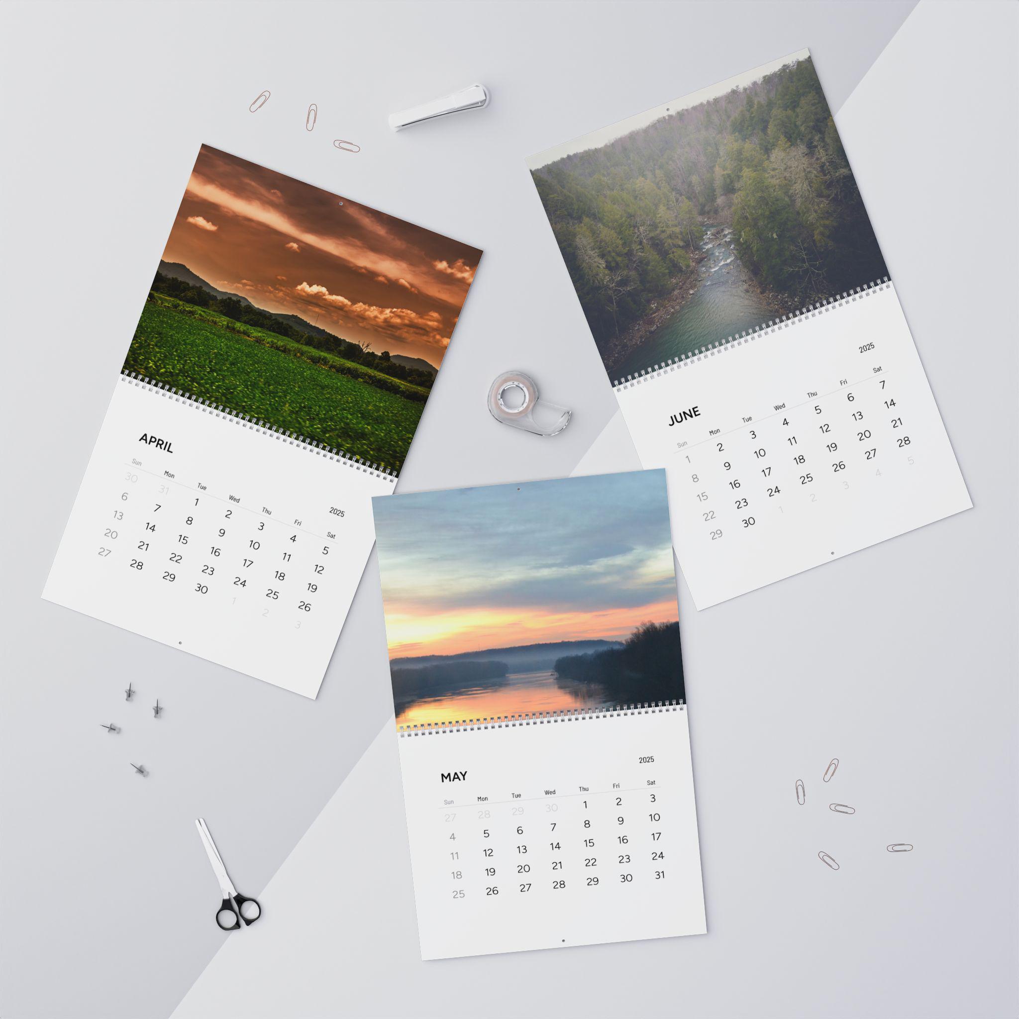 2025 Wall Calendar Scenic Photographs for Home Office Decor, Gift for ...