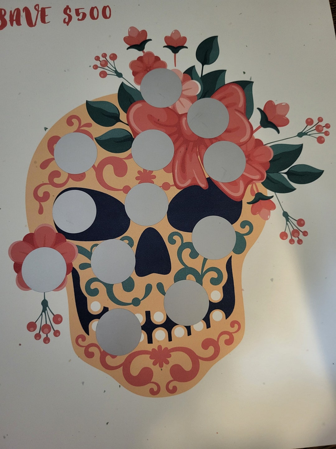 Skull Scratch Off - Etsy