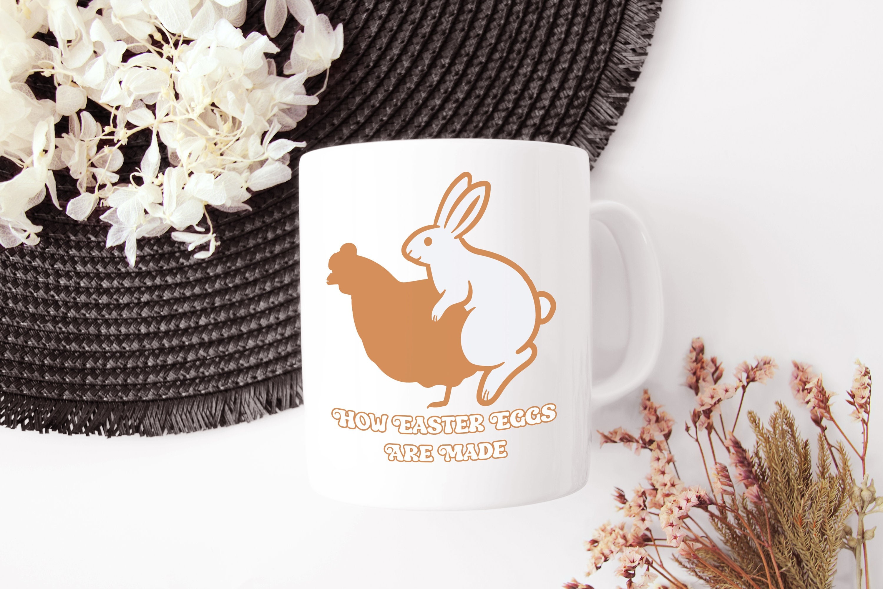Bunny Mug Easter Gift for Easter Funny Mug 11oz Coffee Mug Funny Easter ...
