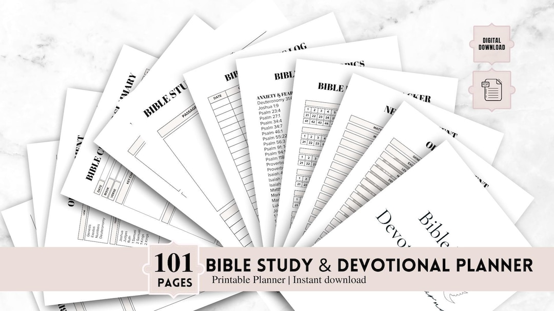 Bible Study Guide Printable Bible Notes Bible Chapter Summary Template ...