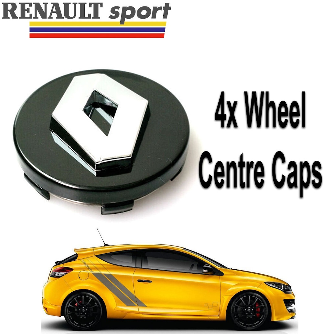 4 X Car Wheel Center Hub Caps for Renault Twingo Clio Captur Megane 2 3 ...