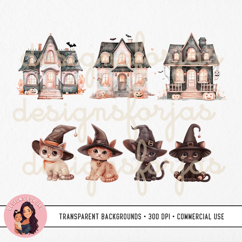 Cute Halloween Clipart Spooky PNG Cute Ghost PNG Kids Clipart Jack O ...