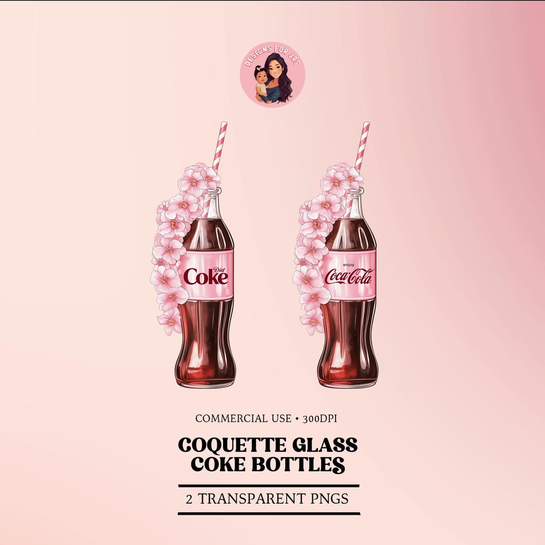 Coquette Coca Cola Vintage Bottle PNG Flowers Diet Coke PNG Soda Bottle ...