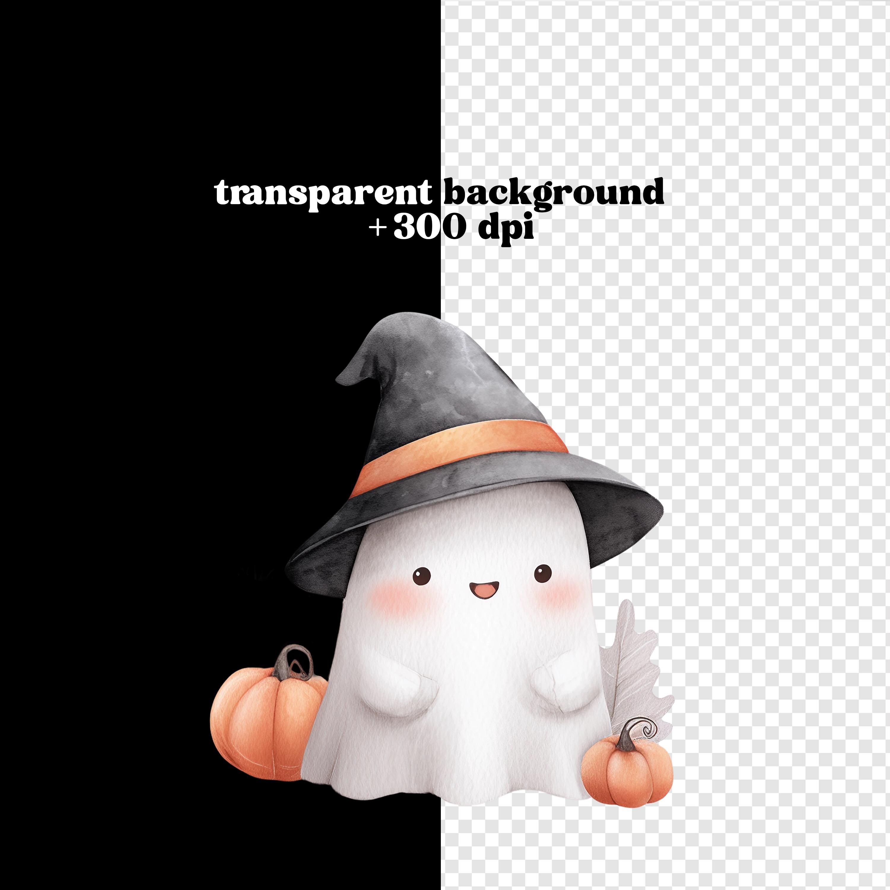 Cute Ghosts Clipart Pastel Halloween Clipart Spooky PNG Cute Ghost PNG ...