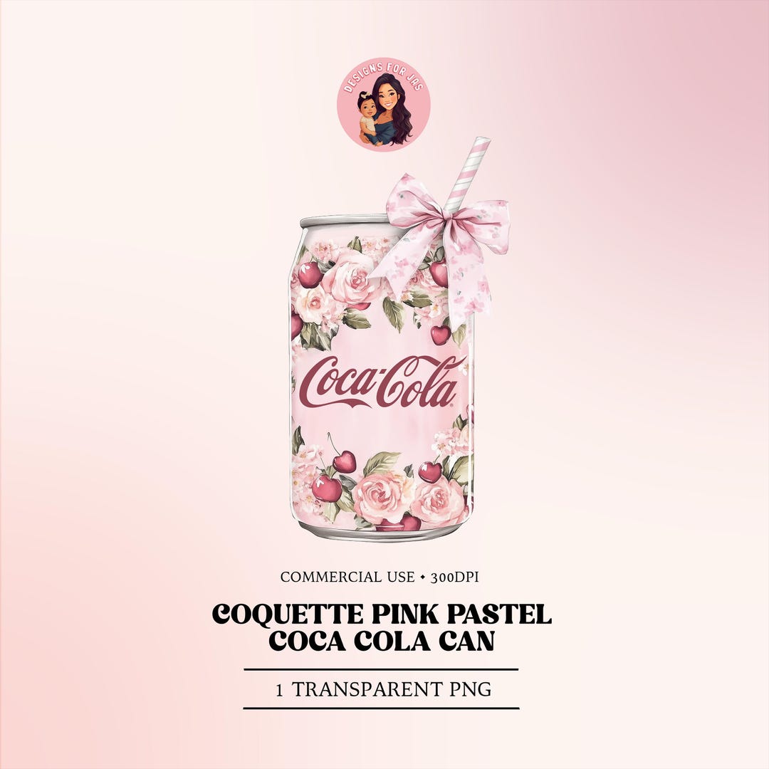 Coquette Coca Cola PNG Coke Can With Bow Preppy Coquette Diet Coke PNG ...