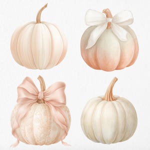 Pastel Pumpkin PNG Fall Pumpkin Clipart Pumpkins and Bows Clipart ...