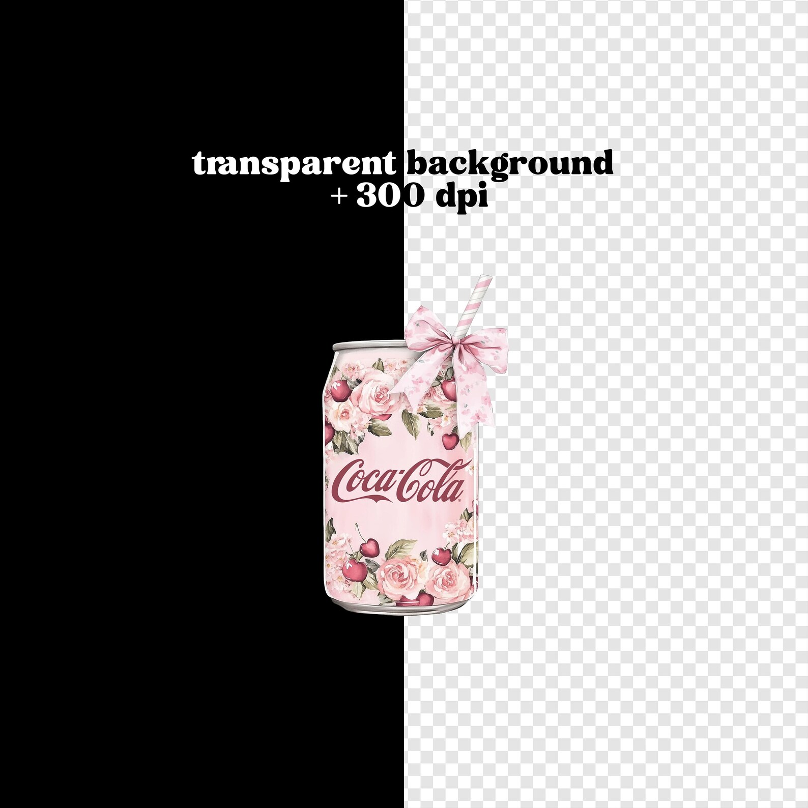 Coquette Coca Cola PNG Coke Can With Bow Preppy Coquette Diet Coke PNG ...