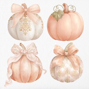 Pastel Pumpkin PNG Fall Pumpkin Clipart Pumpkins and Bows Clipart ...