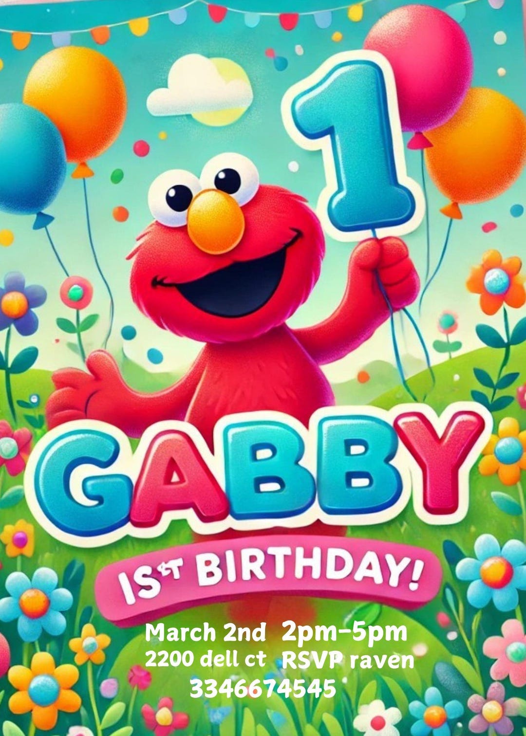 Editable Babys First Birthday Invitations - Etsy