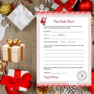 Santa Wish List - Etsy