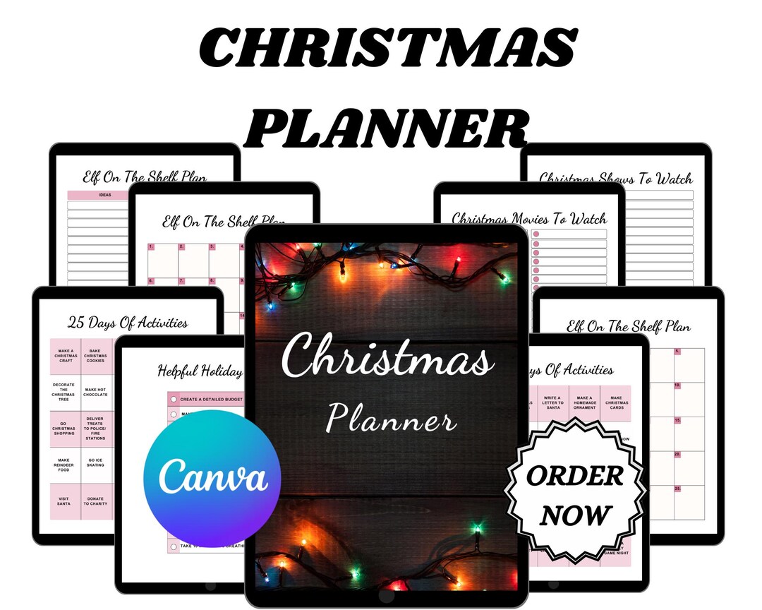 Printable Christmas Planner, Christmas Planner Template, Christmas ...