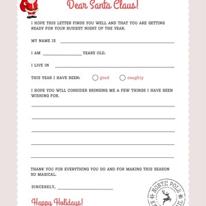 Santa Wish List - Etsy