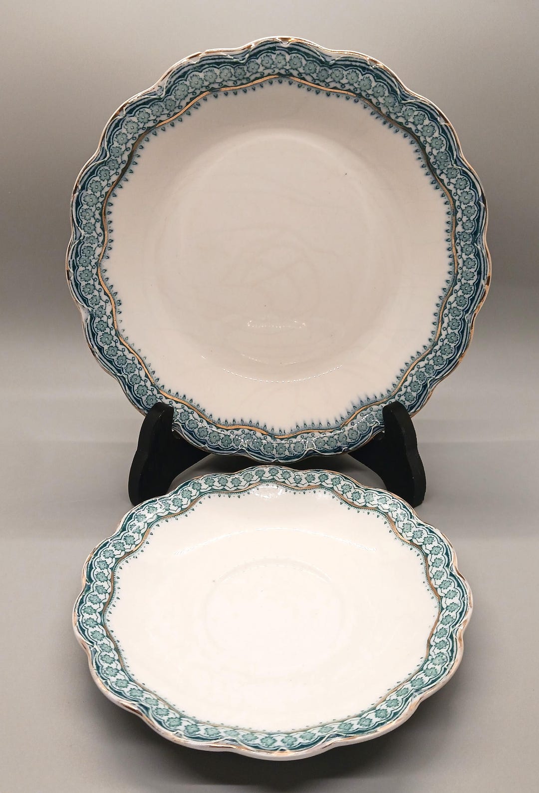 Johnson Brothers Ruth Blue Antique China Coupe Soup Bowl and Saucer - Etsy