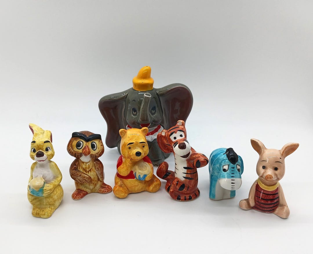 Vintage Winnie the Pooh and Dumbo Ornamental Miniatures Figurines ...