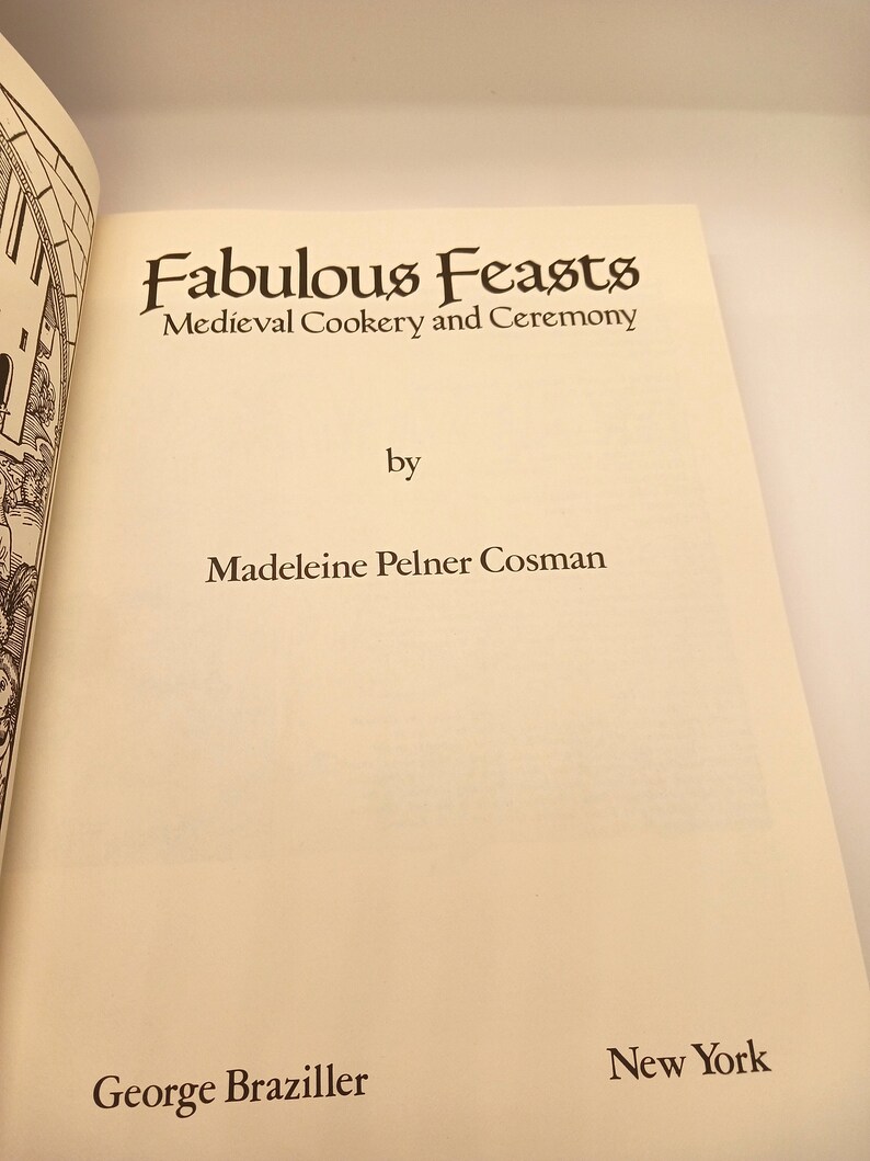 Fabulous Fests medieval Cookery and Ceremony Vintage 1976 Cookbook by ...