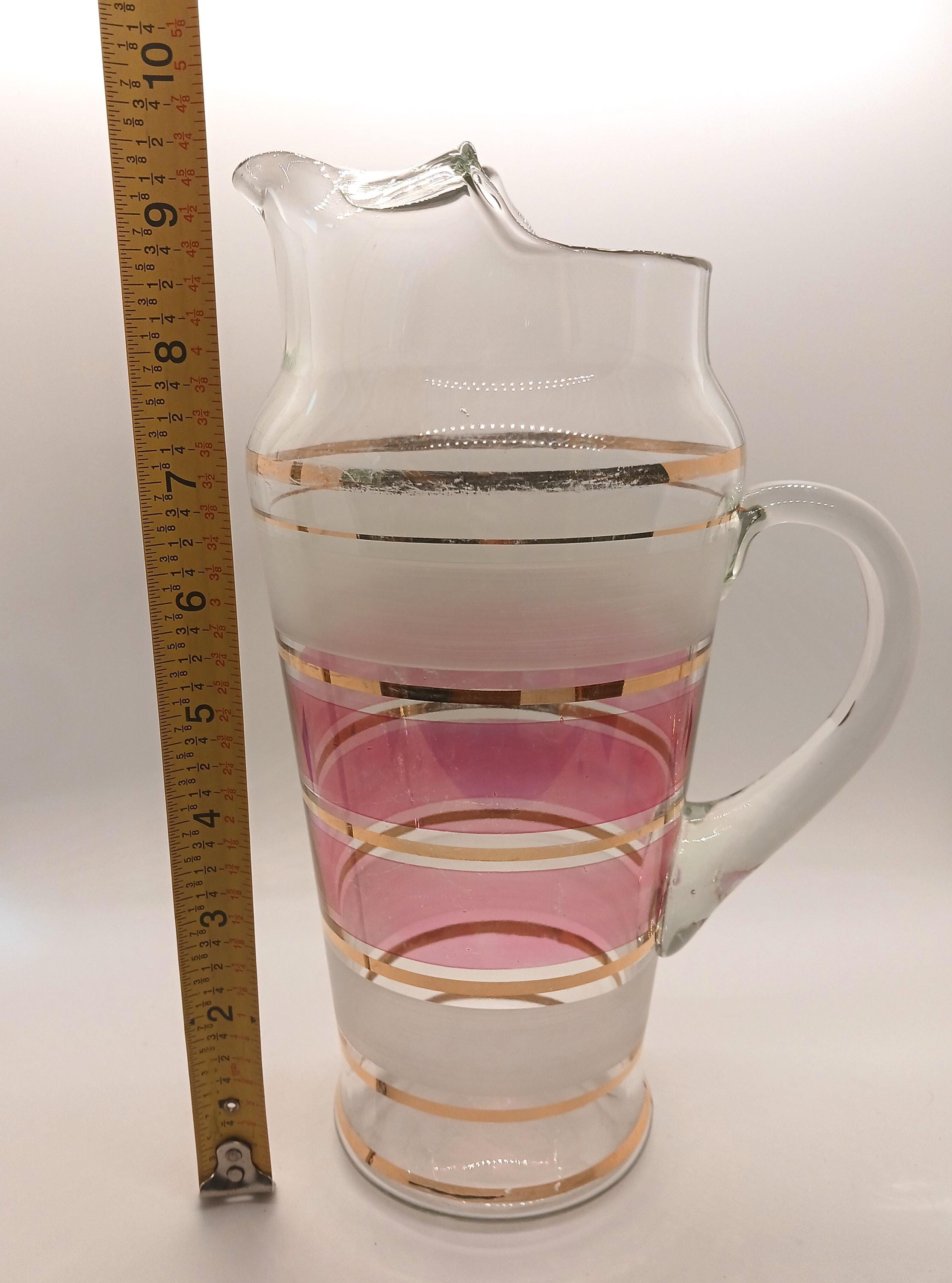 Vintage MCM Pitcher and Glassware Set of 5 Collectable Iced Tea Juice ...