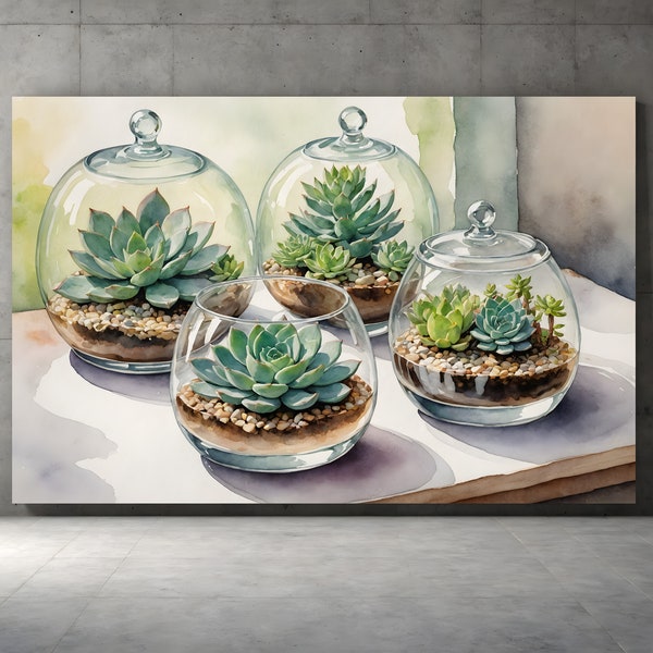 Terrarium Painting - Etsy