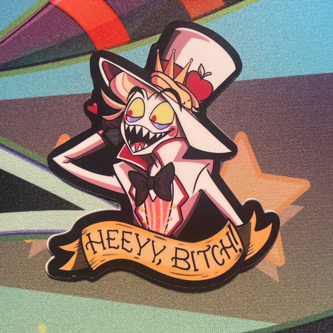 Hell’s Greatest Dad - Hazbin Hotel - LUCIFER Sticker! - Etsy