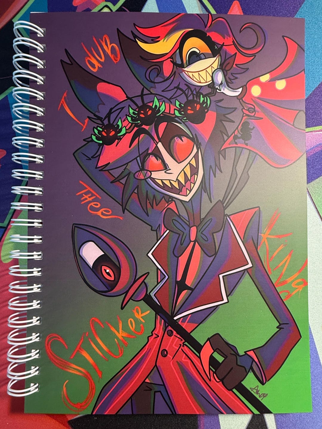 Alastor the Sticker King Reusable Sticker Book || Hazbin Hotel Inspired ...