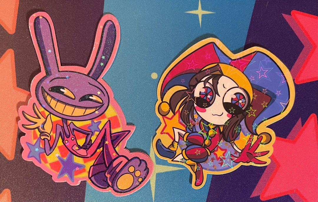 The Amazing Digital Circus Stickers | Pomni or Jax - Etsy