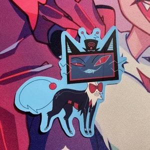 Hazbin Hotel Stickers Vee Cats Vox, Valentino, and Velvette Cat - Etsy