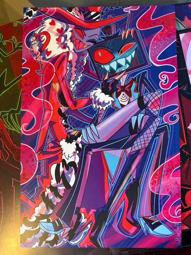 Staticmoth - Hazbin Hotel Art Print - Etsy