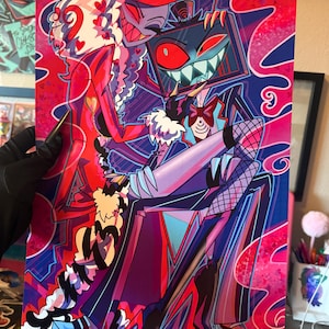 Staticmoth - Hazbin Hotel Art Print - Etsy