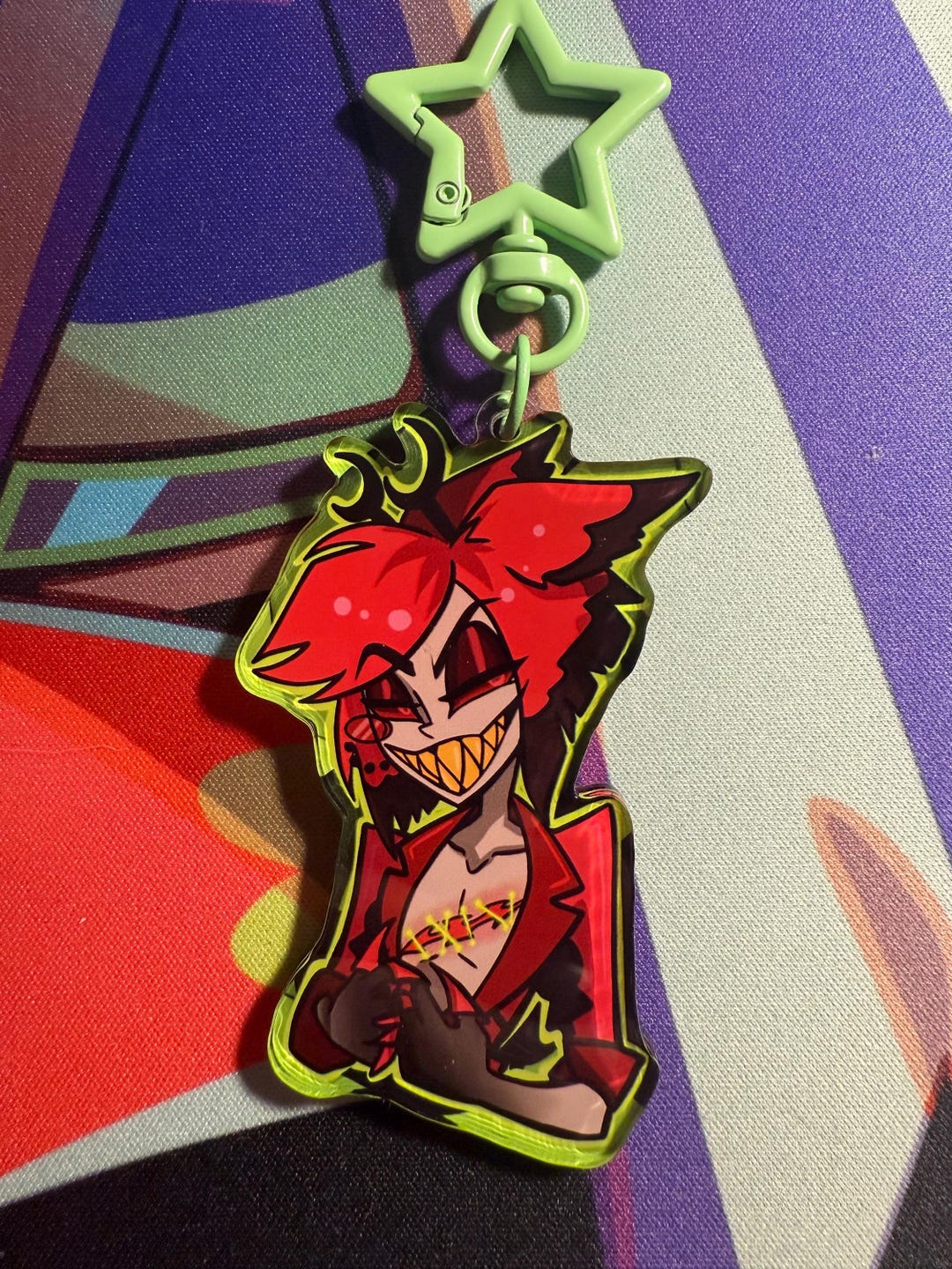 Alastor Exposed?! || Double-sided Acrylic Keychain || Hazbin Hotel S2 ...