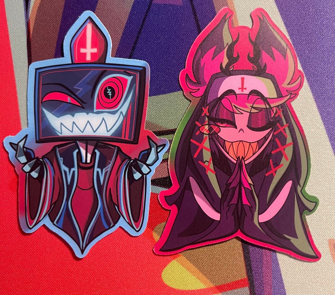 Hazbin Hotel Stickers Unholy Duo Etsy