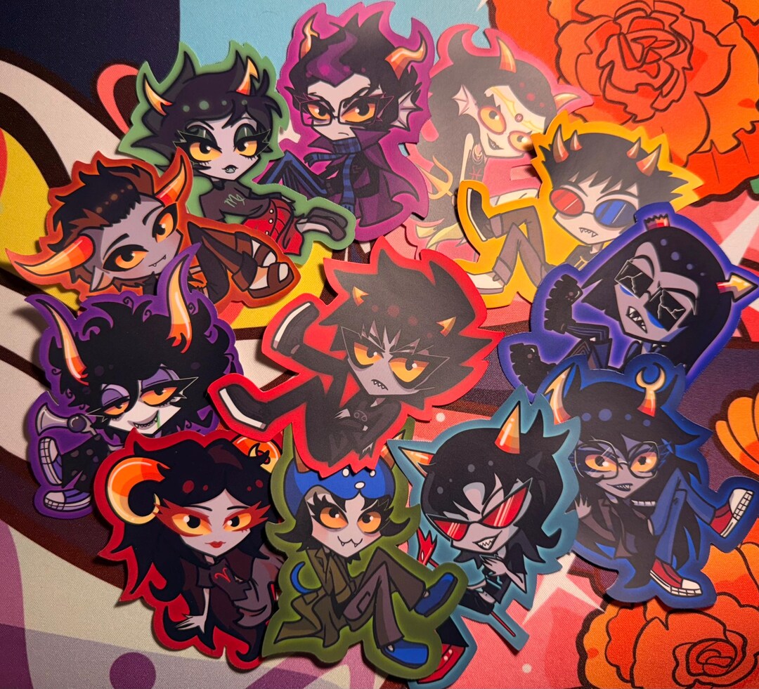 HOMESTUCK Beta Trolls - Vinyl Stickers - Etsy