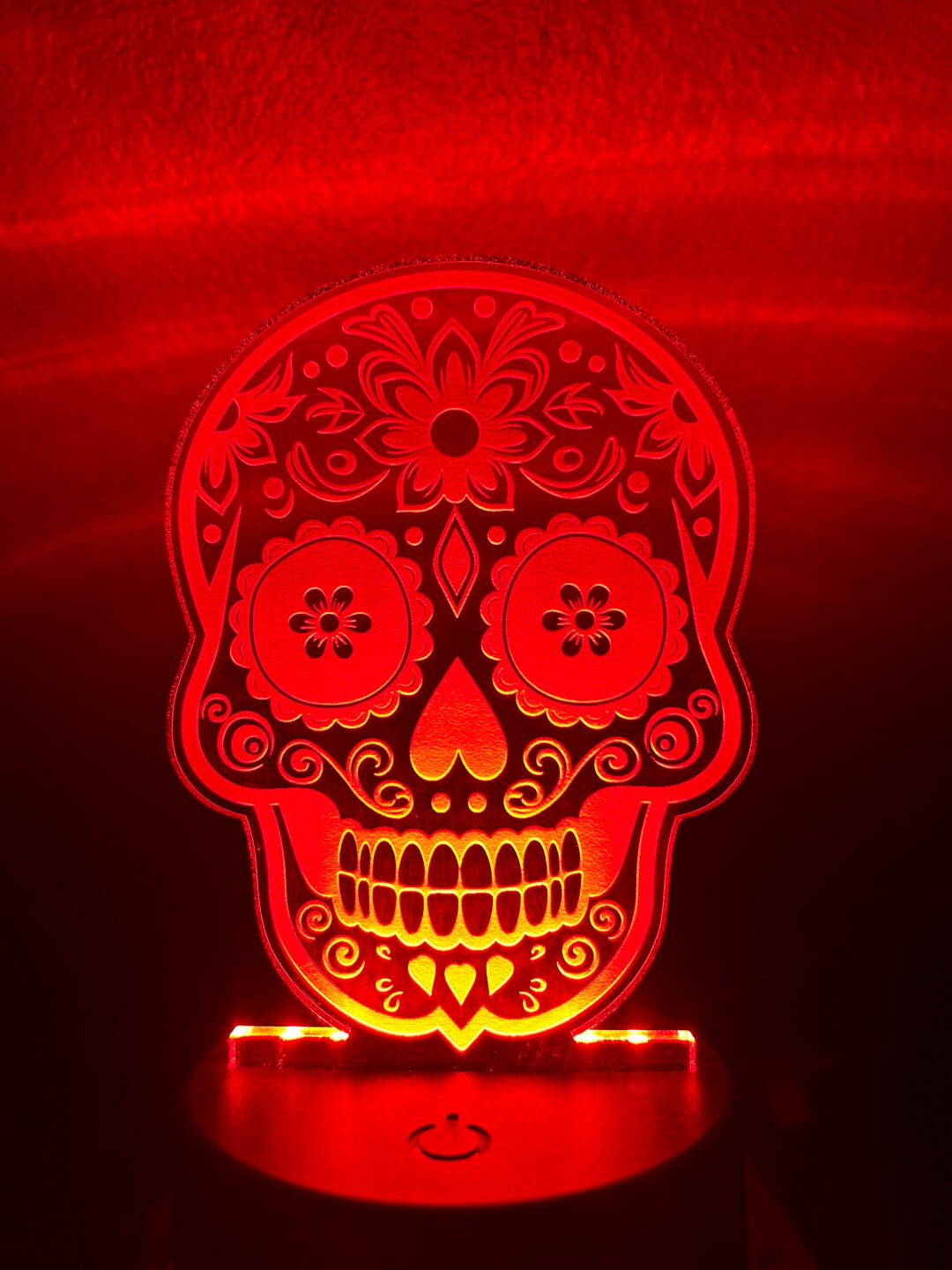 Sugar Skull LED Light - Etsy