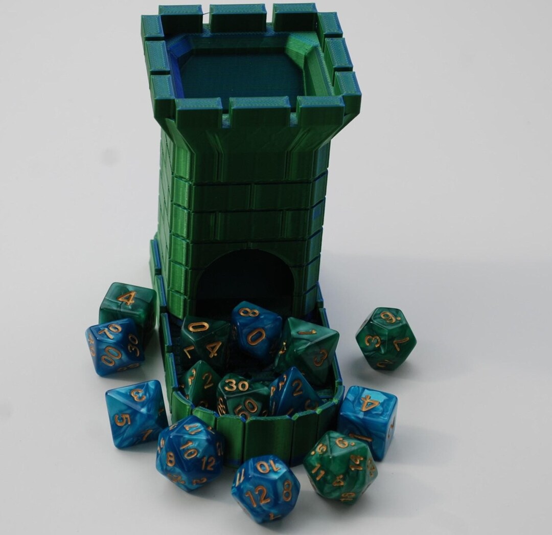 3D Printed Dice Tower. Bring a 3rd Dimension to Your Role Playing With ...