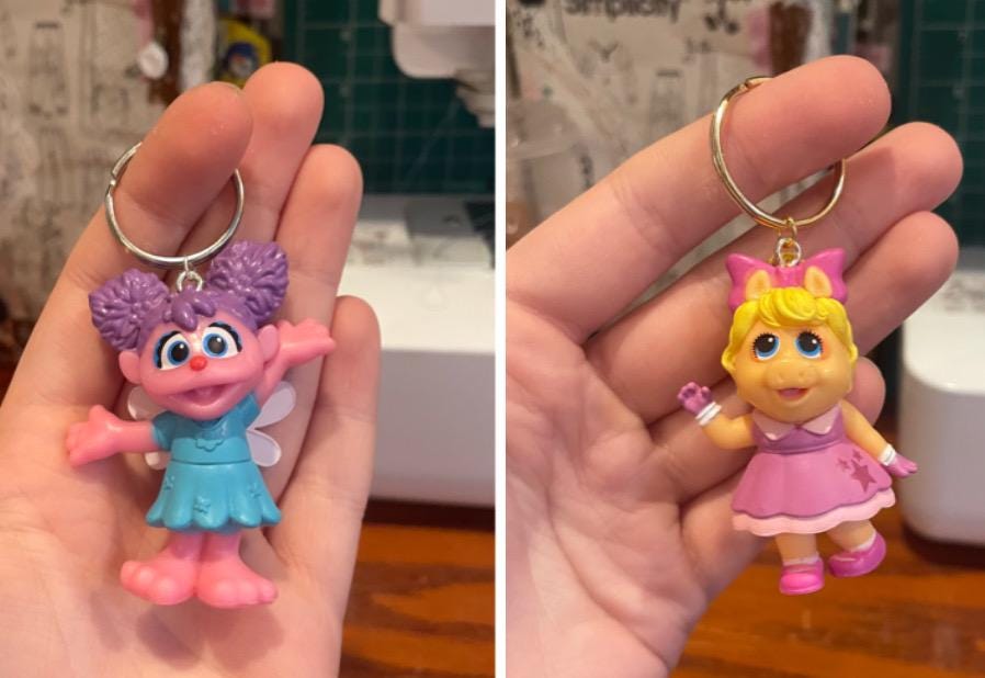 Sesame Street & Muppet Babies Keychains | Keychain, Silver, Gold, Mini ...