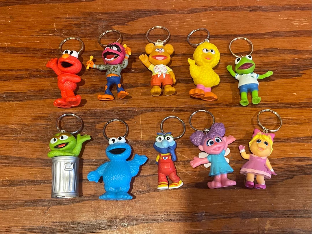 Sesame Street & Muppet Babies Keychains | Keychain, Silver, Gold, Mini ...