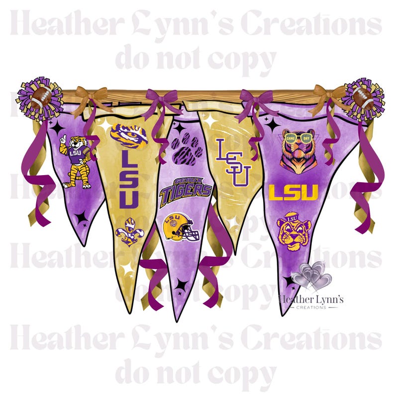 Lsu Pennant Flag Svg - Etsy