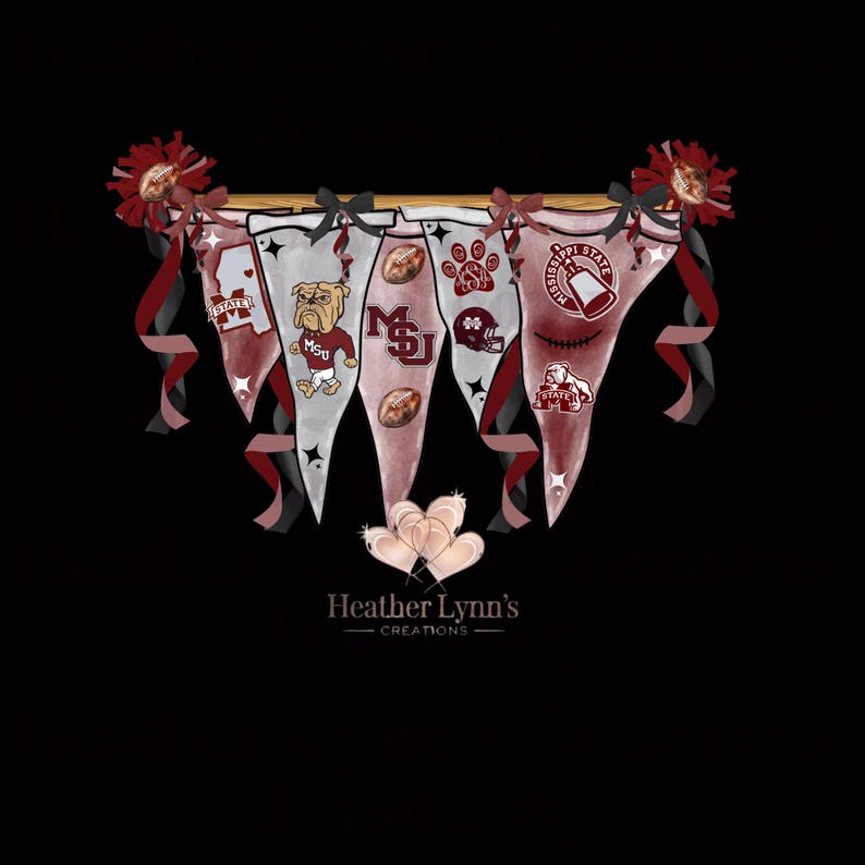 Mississippi State Pennant Flag – Digital Design Only - Etsy