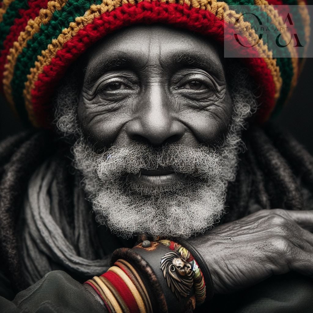 Rastafarian Man Art, Download Modern Design, Cultural Figures Art ...