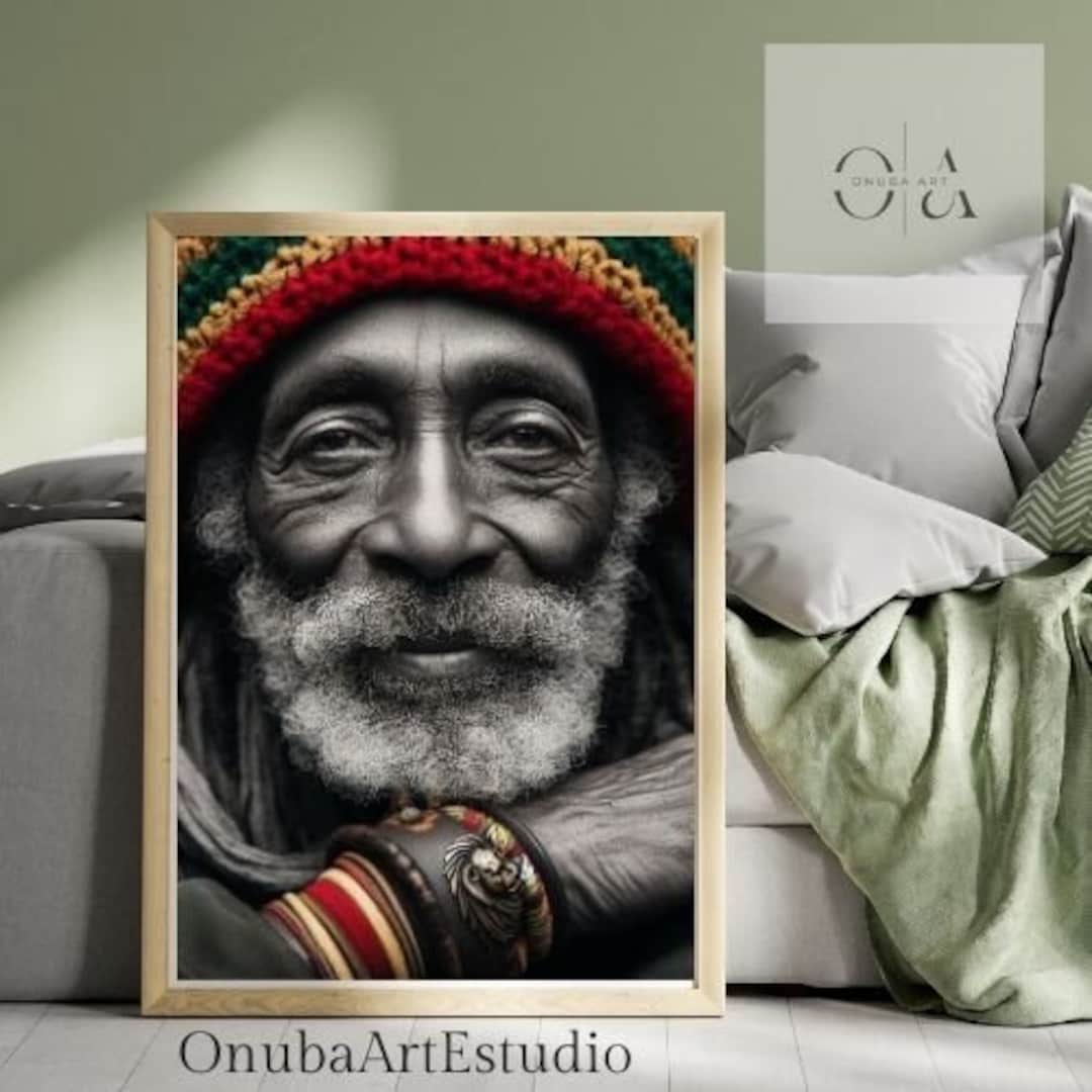 Rastafarian Man Art, Download Modern Design, Cultural Figures Art ...