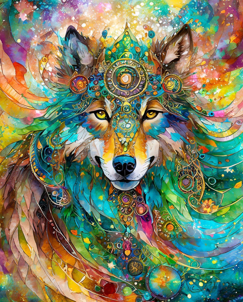 8x10 Steampunk Wolf Digital Download - Etsy