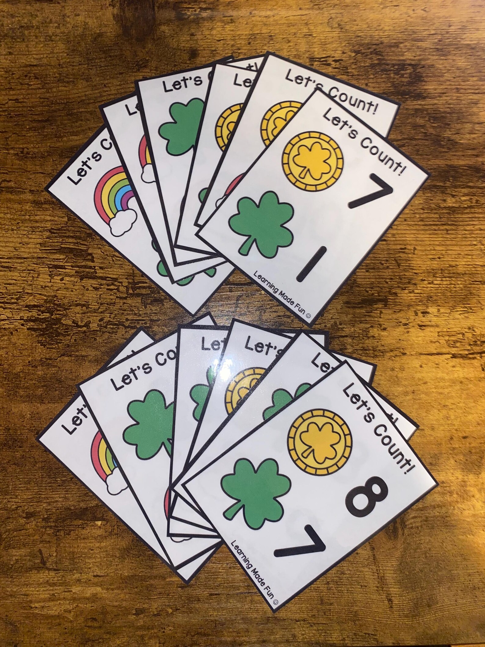 St. Patrick's Day Sensory Bin Cards Digital File St. Patrick's Day ...