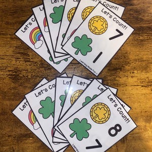St. Patrick's Day Sensory Bin Cards Digital File St. Patrick's Day ...