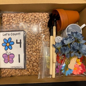 Flower Garden Sensory Bin Flower Sensory Kit Spring Garden Butterfly ...