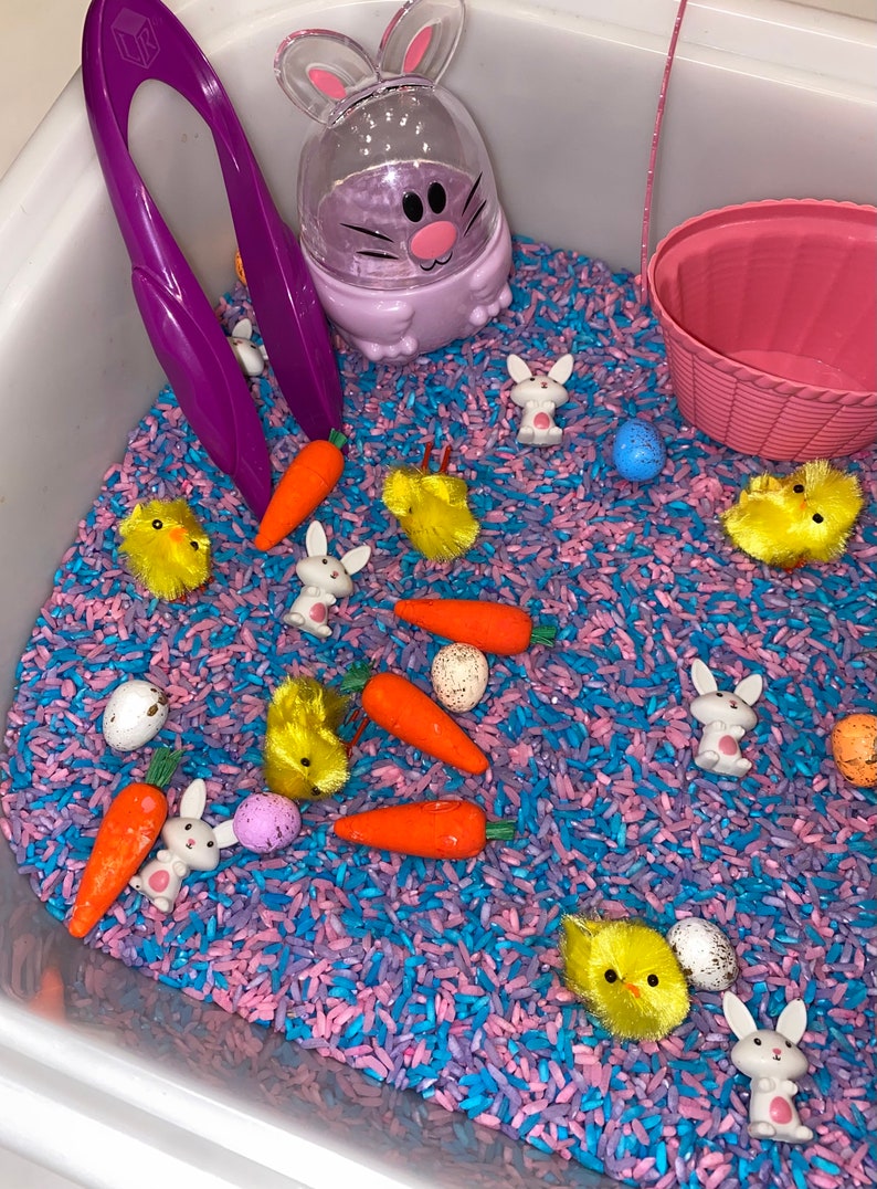 Easter Sensory Bin Sensory Kit Easter Bunny Rabbit Chick Egg Sensory ...