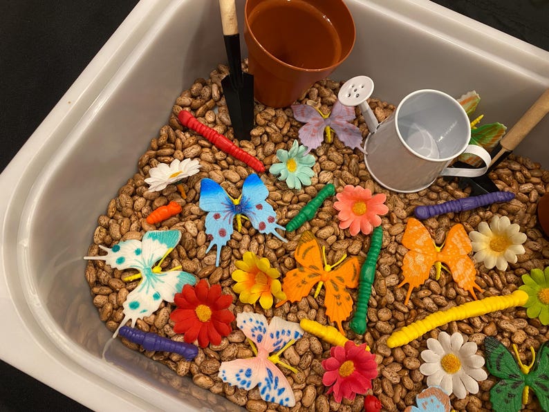 Flower Garden Sensory Bin Flower Sensory Kit Spring Garden Butterfly ...